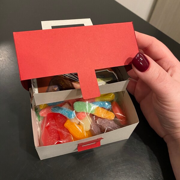 SVG File: 3D Fishing Tackle Box Gift Box / Treat Box / Gift Card Holder ...