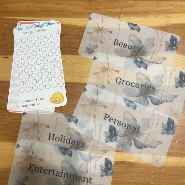 A6 Bundle Envelope Inserts – Laminated | Cash Envelope System | Sinking ...