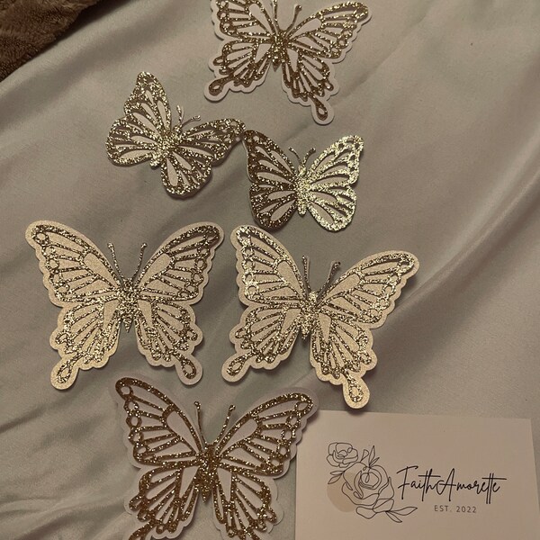 Purple/gold Graduation Cap Topper Paper Flowers Paper Butterflies ...