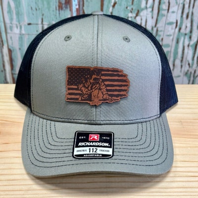 Barn Buck Patch 7 Panel Trucker Hat Snap Back Brown Patch - Etsy