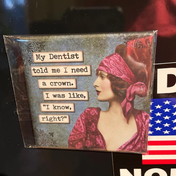 Funny Retro Magnet, Funny Magnet, Retro Design, Fridge Magnet, Magnet ...