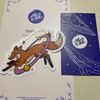 Cosmic Fox Clear Vinyl Sticker - Etsy