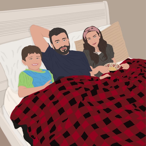 Custom Dad Portrait, Father's Day Gifts, Dad Gifts, Dad Illustration ...