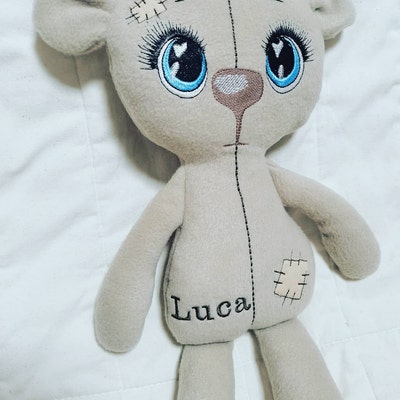 ITH in the Hoop Embroidery File Teddy Bear Design 20x30 Cm 8 by 12 ...