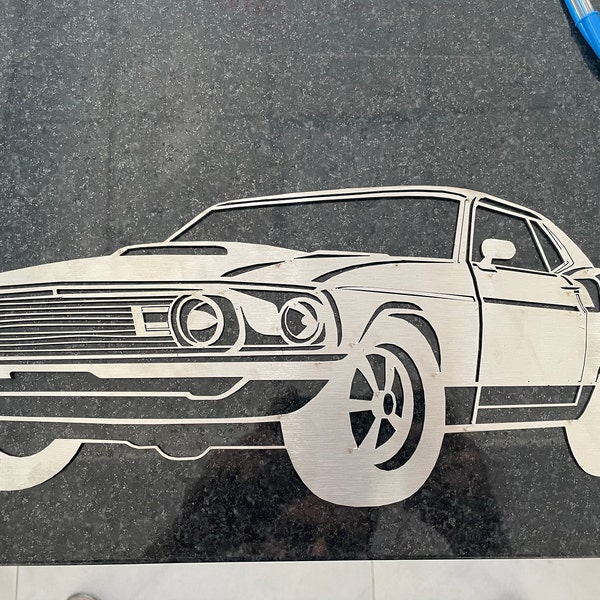 SVG FORD Mustang 1969 Fastback Silhouette Cut Files Designs, Clip Art ...