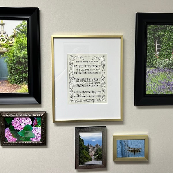 OH HOLY NIGHT Christmas Carol Wall Art Christian Home & Office Decor ...