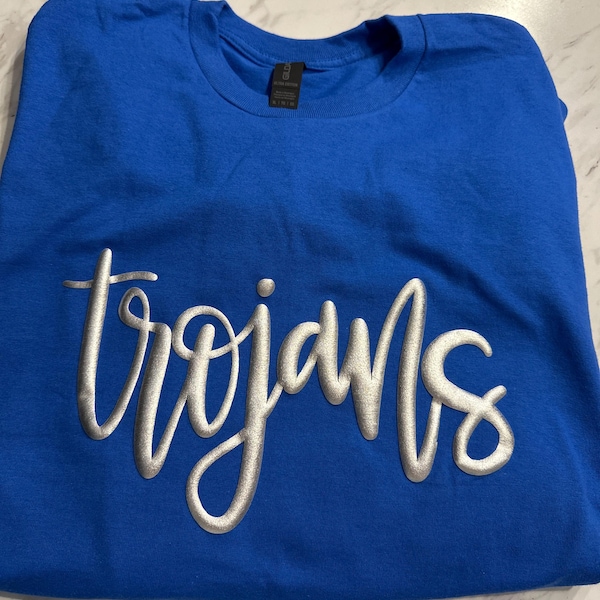 Puff Vinyl Sweatshirt ***CUSTOMIZABLE*** Sports School Spirit Gift ...
