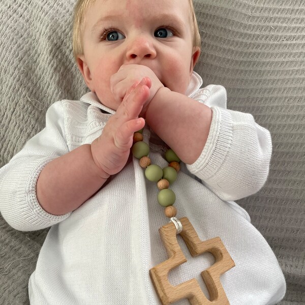 Boy Colored Silicone Decade Rosary, Baby and Child's First Rosary ...