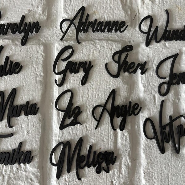 Modern Wedding Name Plate Setting Acrylic Wedding Name Place Card ...