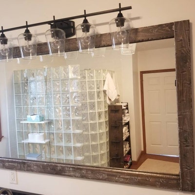 Custom Rustic Wood Towel Robe Coat Rack Bar With Industrial Pipe Hooks ...