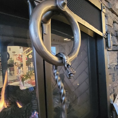 Dragon Head Fire Poker, Fire Tool, Forged Dragons Head, Blacksmith Made ...