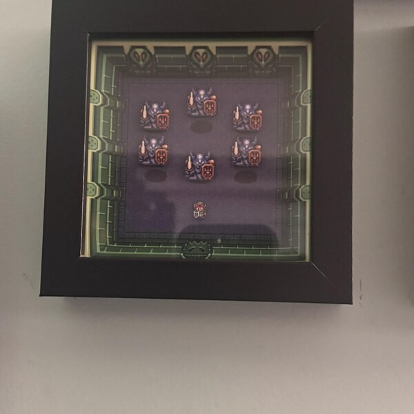 Nintendo - Zelda A Link to the Past - Shadow Box - 3D Effect - Wall Art ...