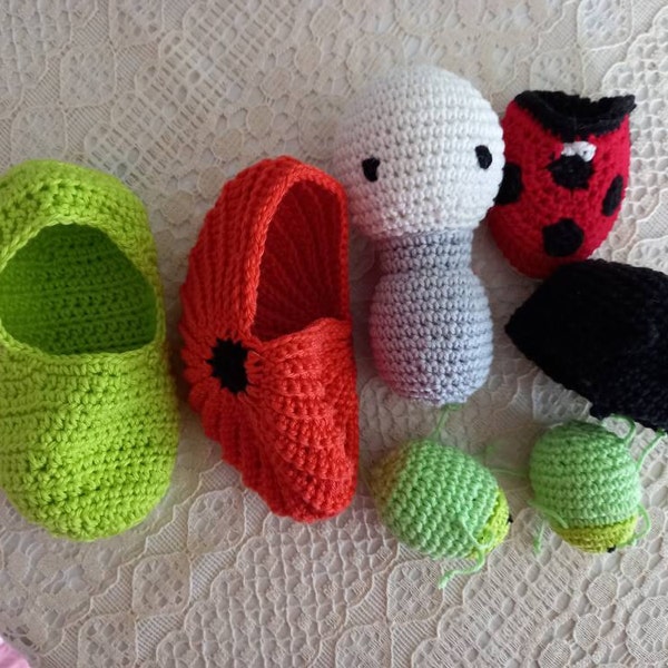 Crochet Pattern Lalylala LADYBIRD / LADYBUG Amigurumi Diy • Beetle ...