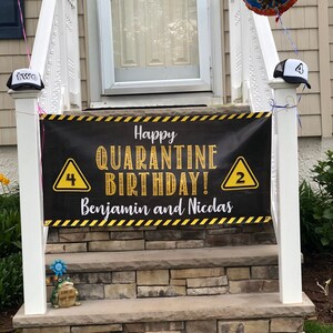 Quarantine First Birthday Banner Quarantine birthday sign | Etsy