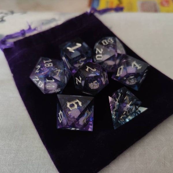 Koi Dnd Dice Set Liquid Core Dice Set for Role Playing Games, Dungeons ...
