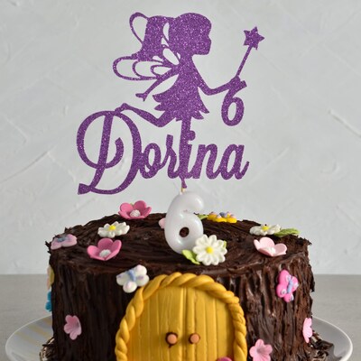 Fairy Cake Topper, Fairy Toppers, Cupcake Toppers, Glitter Cupcake ...