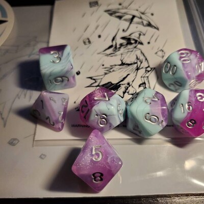 Aether Flow Translucent Dice Set for Dungeons & Dragons - Etsy