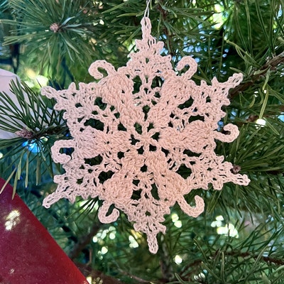 Frosty Tails Snowflake, Crochet Snowflake Pattern, PDF Digital Download ...