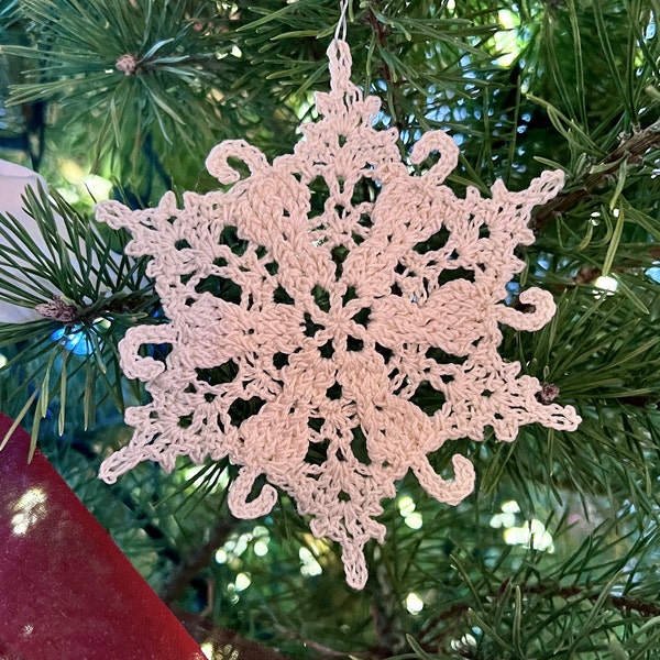 Frosty Tails Snowflake, Crochet Snowflake Pattern (english Only), PDF ...