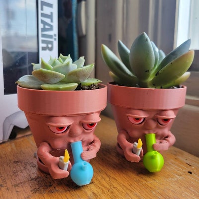 Customizable Pot Smoking Pot 2.5 Inch Small Planter for - Etsy