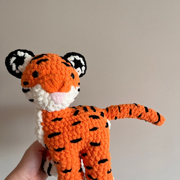 Niko Tiger - Crochet Pattern, Tiger Amigurumi Pattern, 4 Leg Tiger ...