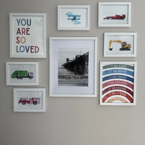 Excavator Print, Digger Print, Excavator Poster, Digger Wall Art ...