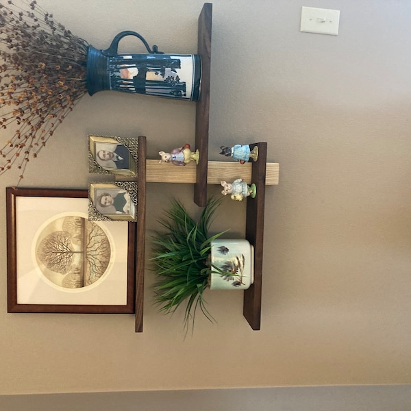Wood Floating Shelf, Minimalist Shelves, Mid Century Modern, Art Deco ...
