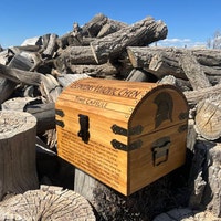 Small Treasure Chest / Personalized Pyrography Treasure Chest / Wood ...
