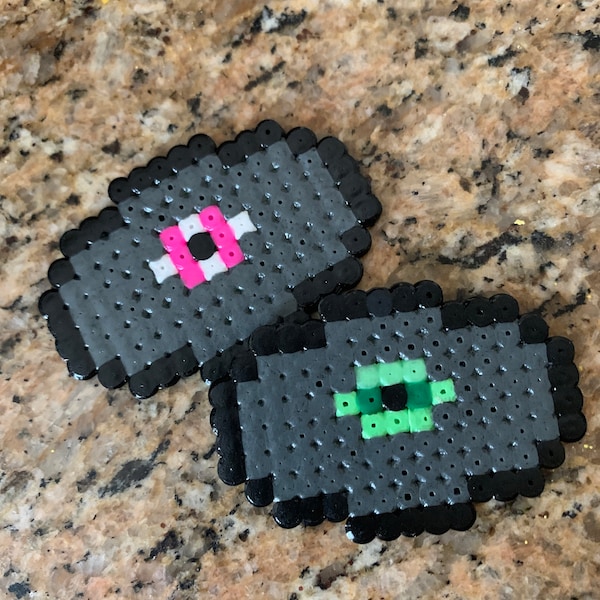 Minecraft Music Discs Perler Beads Art, Handmade Pixel Art, Magnet ...