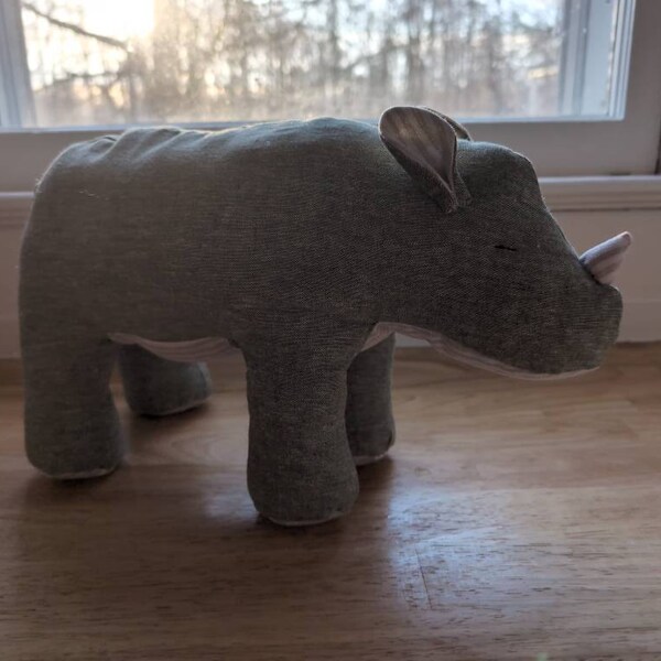 Rhino Sewing Pattern in 3 Sizes With Tutorial. - Etsy