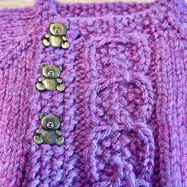 All Metal Bear Buttons | Bear Sewing Buttons | Teddy Bear Buttons ...