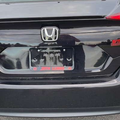 Sith Lord Glossy Black License Plate Frame - Etsy