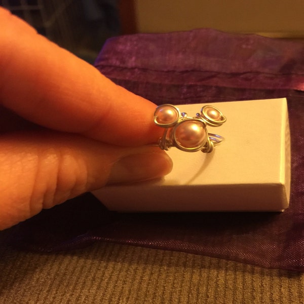Disney Themed Wire Wrapped Ring - Sterling Silver OR Gold Tone - With ...