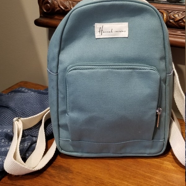 Vanie Canvas Backpack, Mini Backpack for Women, Teens Gift, Birthday ...