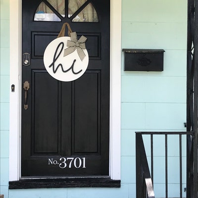 Front Door Address Decal House Apartment Address Decal Fall Porch House ...