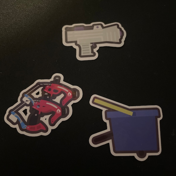 Splatoon Inspired Badge Fan Art Weapons + Holographic - Etsy