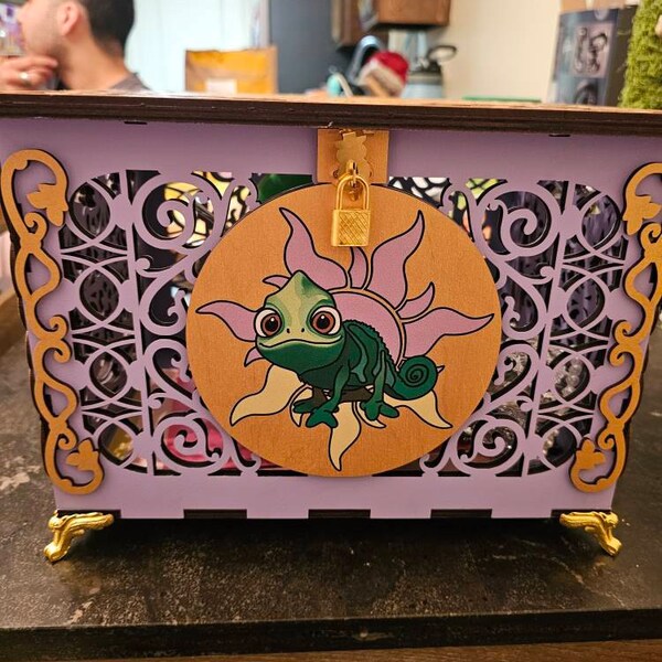 Tangled Sun Wedding Card Box, Rapunzel Quinceanera Money Box ...