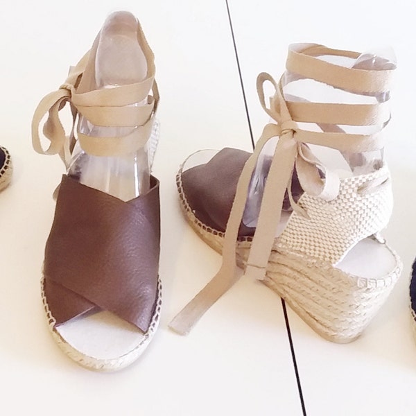 Espadrilles Medium Wedge Rope Soles | Made in Spain | Make Your Own ...