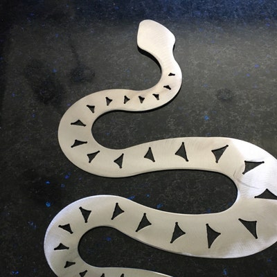 Snake Metal Wall Art Decoration Skilwerx 13x8 Wild Life Cabin Forest - Etsy