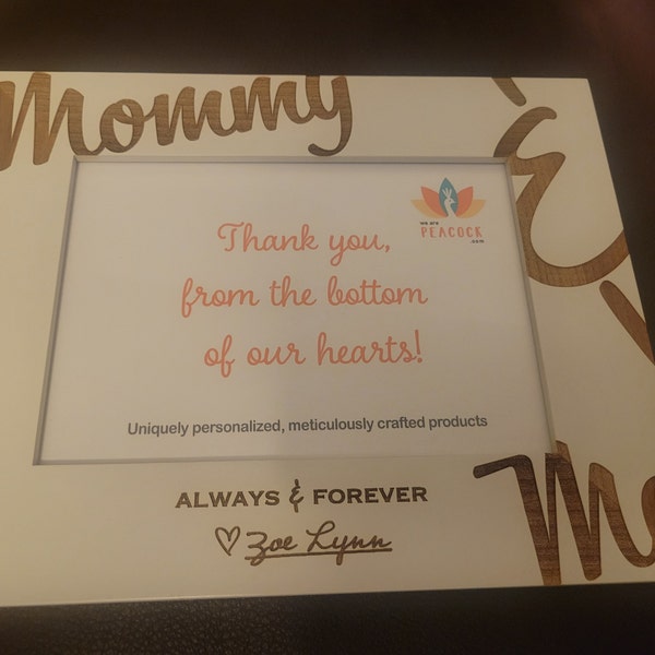New Mom Personalized Picture Frame, First Mothers Day, New Mommy Gift ...