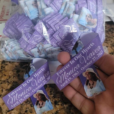 Memorial Ribbon Personal Memorial Ribbons Awareness Robbins - Etsy