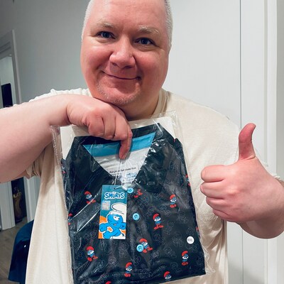 Smurfs X Preppy Pop Short Sleeve Button up Shirt LIMITED EDITION - Etsy