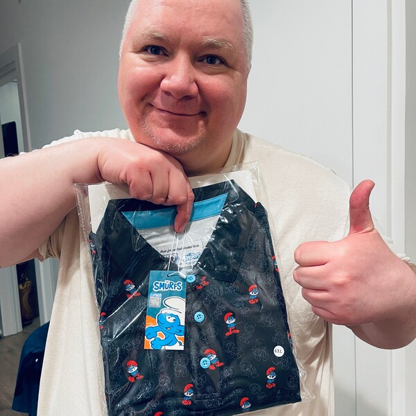 Smurfs X Preppy Pop - Short Sleeve Button up Shirt - LIMITED EDITION - Etsy