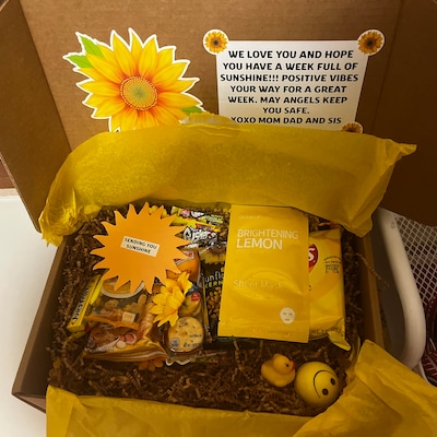 Sunshine in a Box, Corporate Gift, Thinking of You Care Package, Cheer ...
