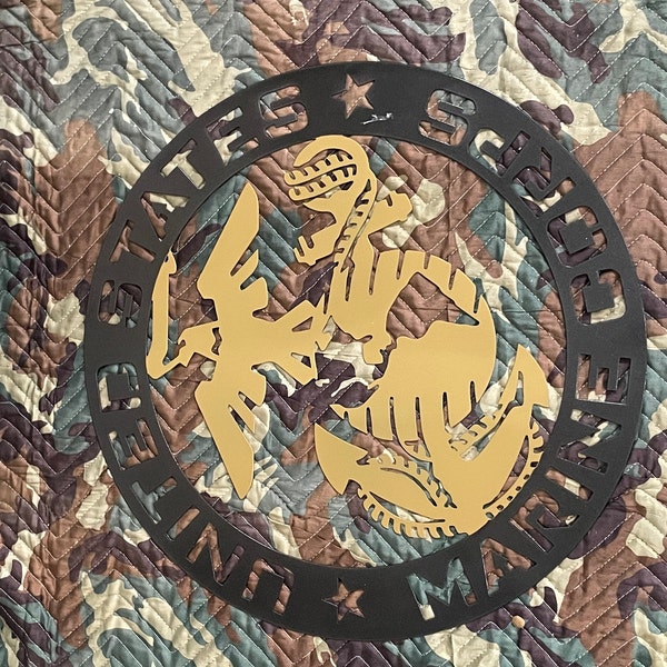 US Marine Corps Metal Sign -- Authorized Seller for USMC Logo -- USMC ...