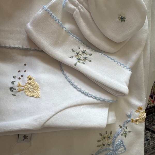 Twinkle Personalized 4 Piece Baby Quilted Bedspread Set | Hand ...