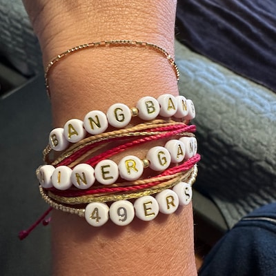 Custom String Bracelet, Wax String Bracelet, Stackable Bracelet, Beaded Bracelet, Minimalist ...