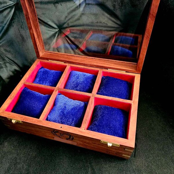 Vintage Rosewood 1-5 Slots Unique Watch Box Case Organizer Holder ...