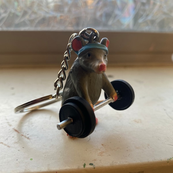 Gym Rat Keychain | Gym Keychain | Fitness Keychain | Gym Gifts ...