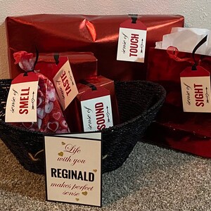 PERSONALIZED Handmade 5 Senses Gift Set Includes Gift Bags | Etsy